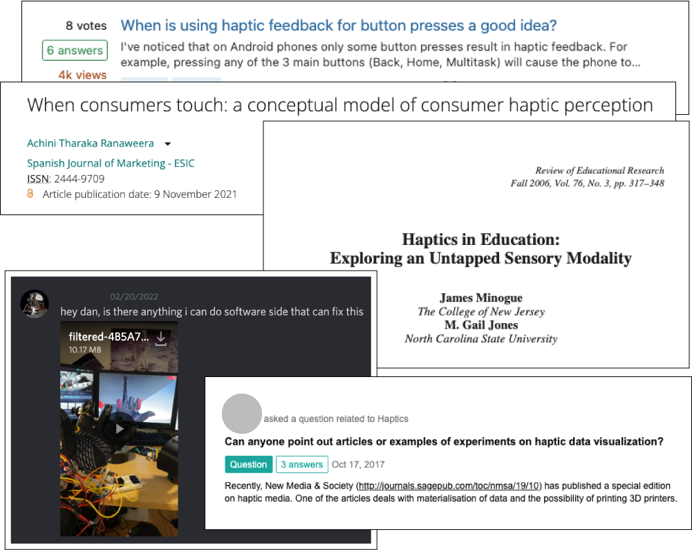 Haptics For All: Democratizing the Haptic Design Ecosystem – IN-TOUCH ...